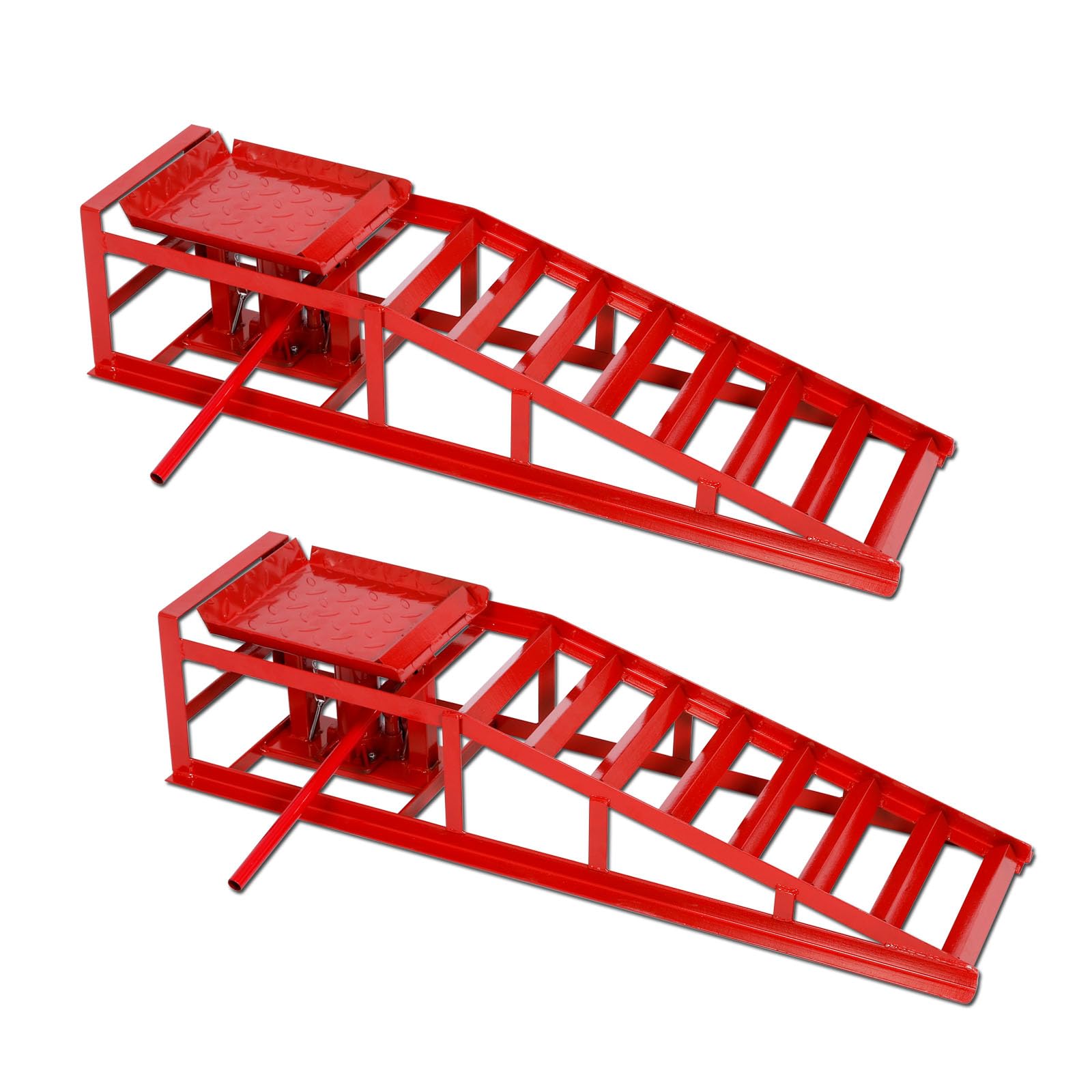 Amazon.com: KAFLLA Hydraulic Car Ramps 5T 11000lbs, 2 pcs Heavy Duty ...