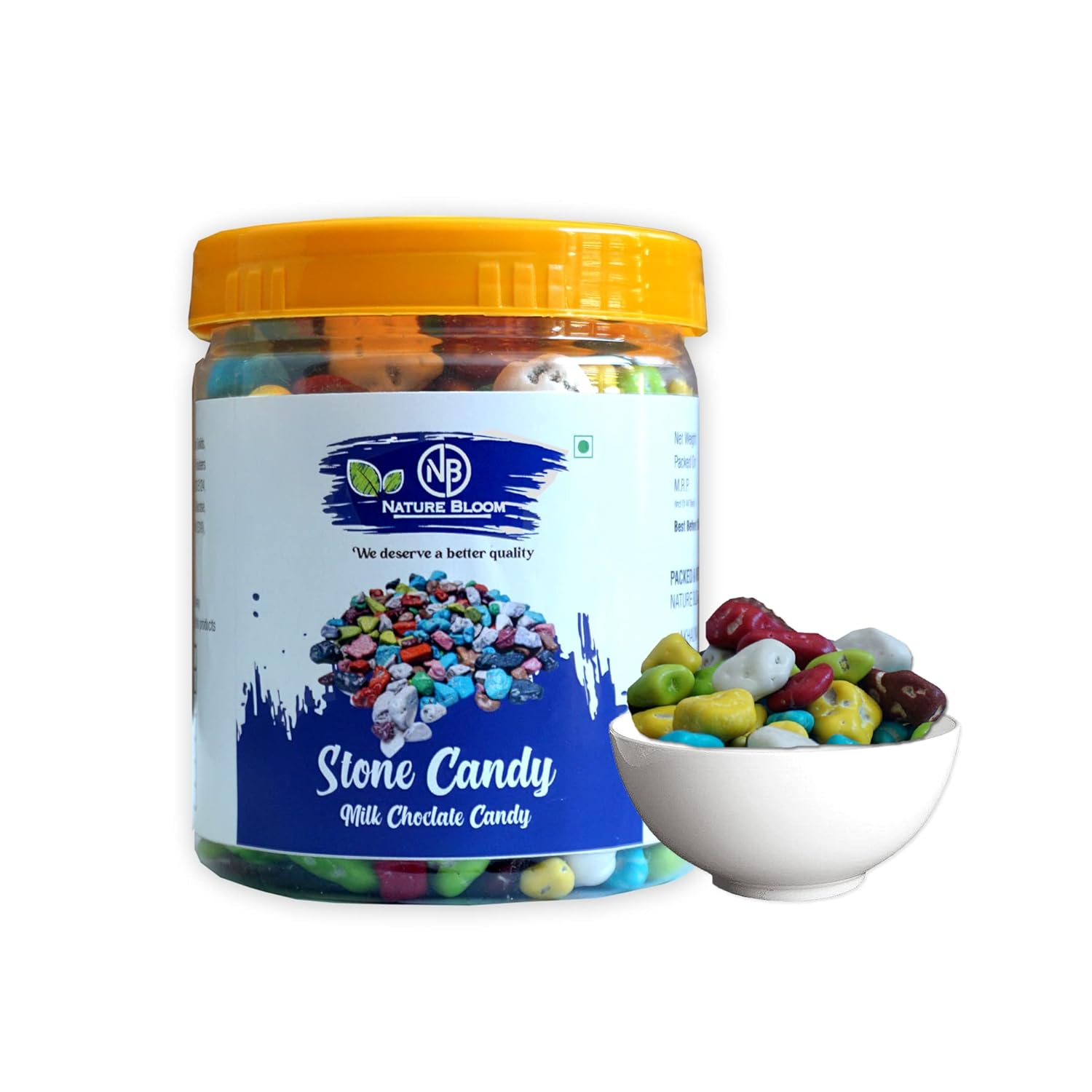 NATURE BLOOM Stone Candy Marble Rock Shaped Candy Milk Stone Candy ...