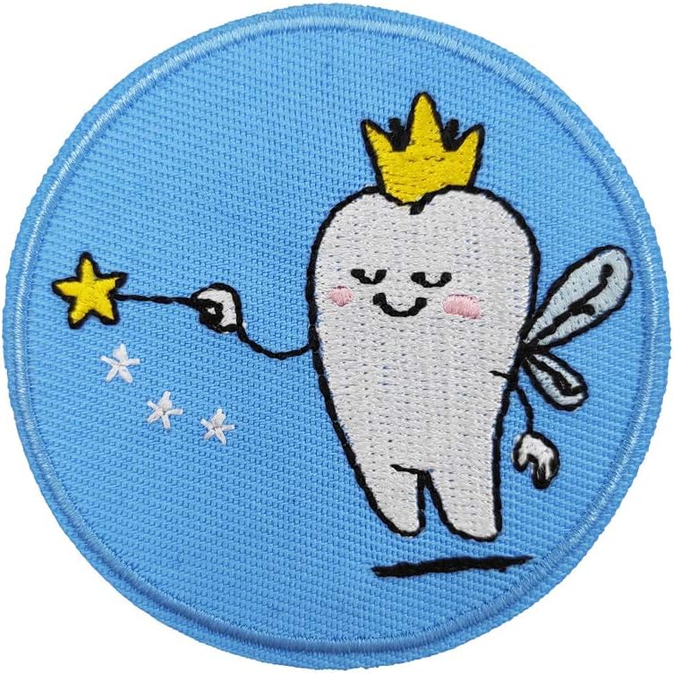 Amazon.com: pipomama Angel Tooth Iron On Patches for Clothing ...