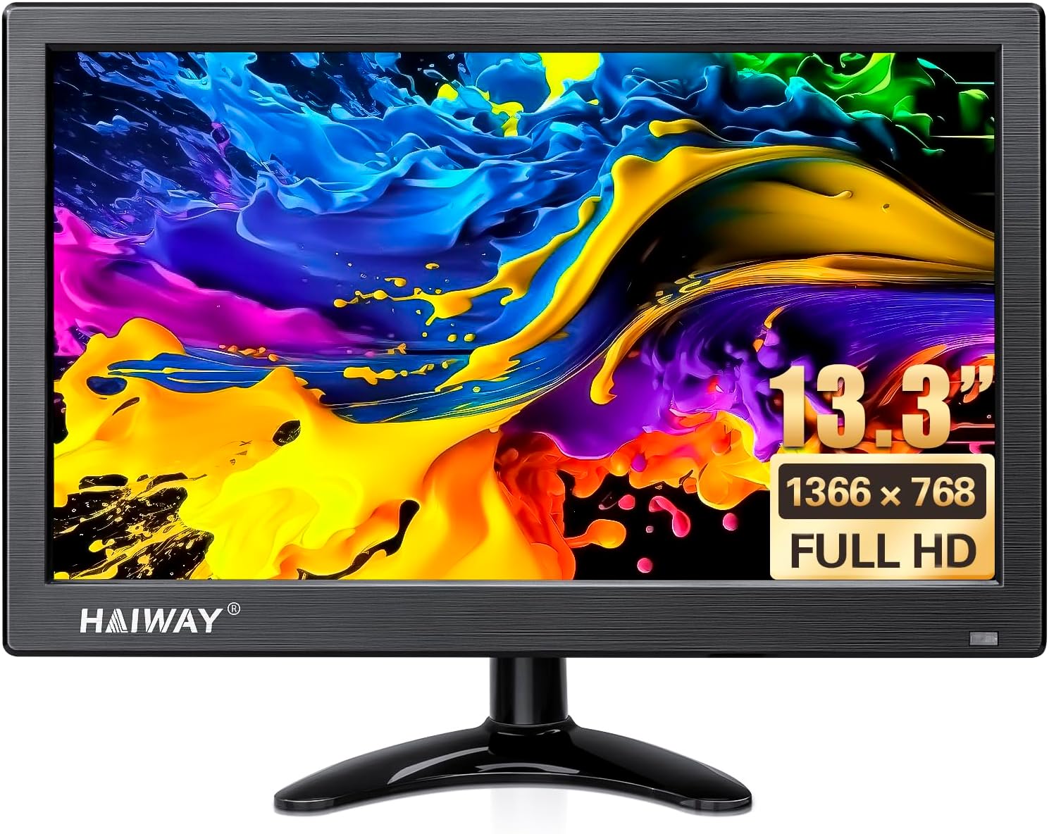 Amazon.com : Haiway 13.3 inch Security Monitor, 1366x768 LED Monitor ...