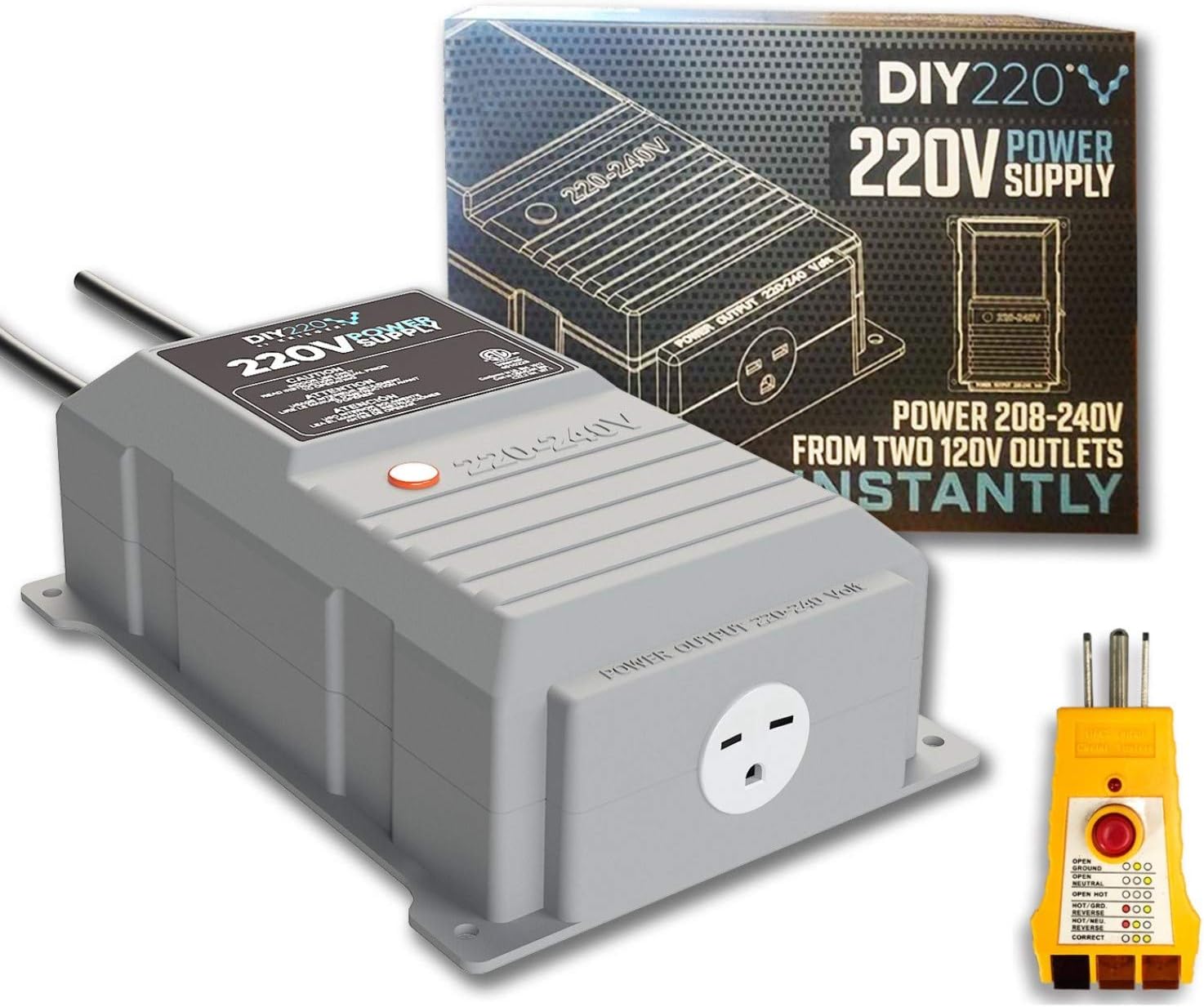 Amazon.com: K KRIËGER DIY220 Quick Connect 220V Power Supply, Power 208 ...