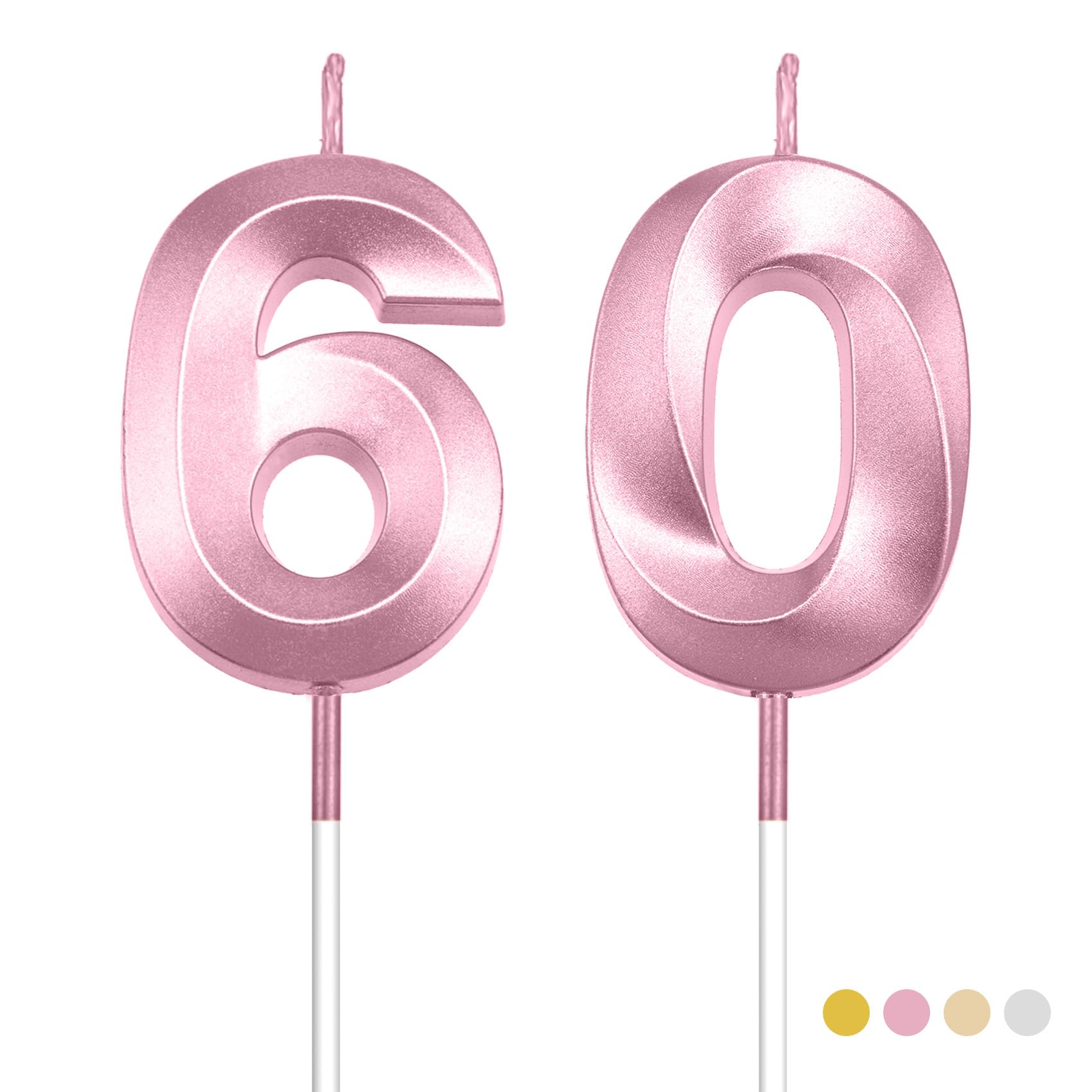 Amazon.com: Number Candles, Birthday Candles Numbers, 60th Birthday ...