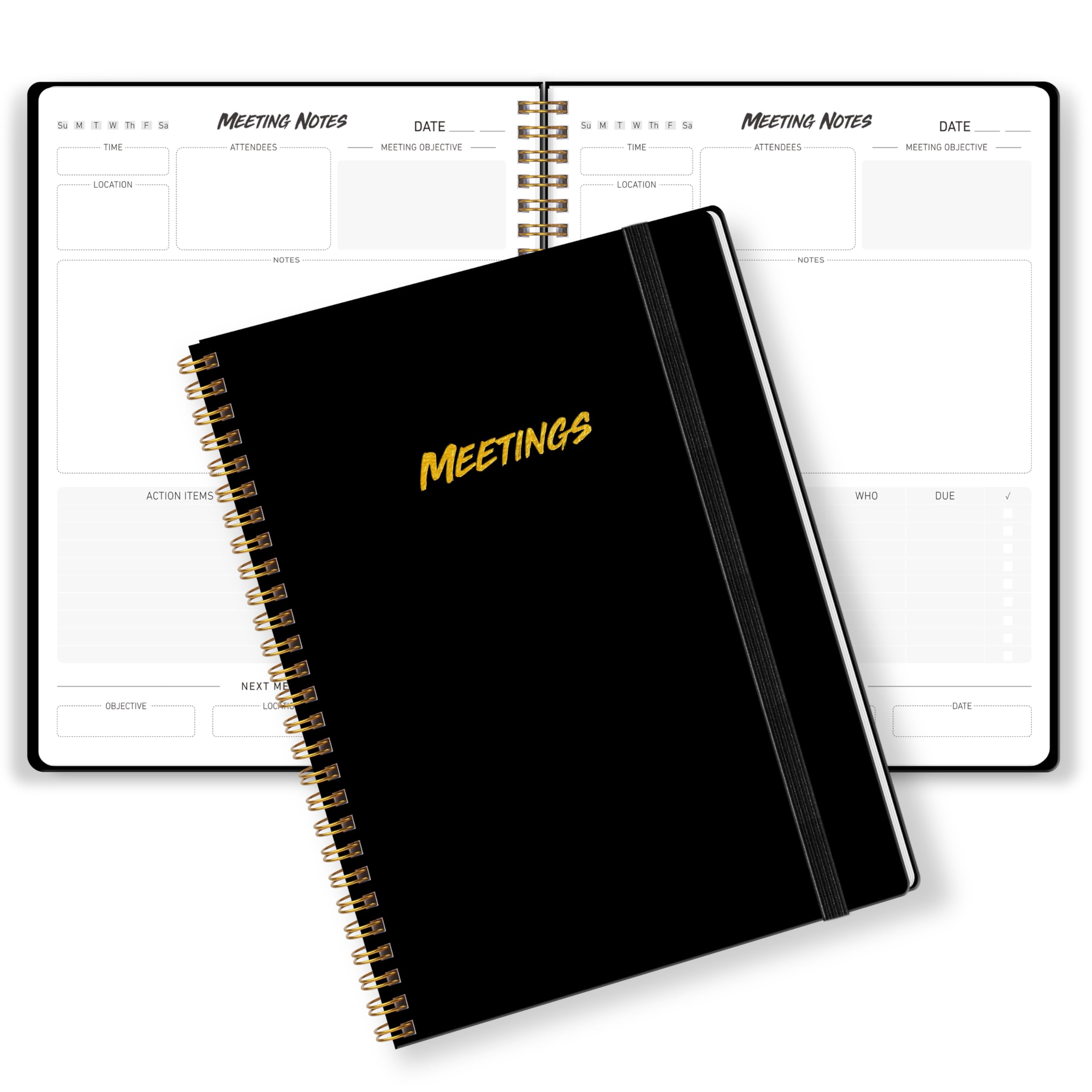 Amazon.com : DOURA Meeting Notebook for Work Organization - Meeting ...