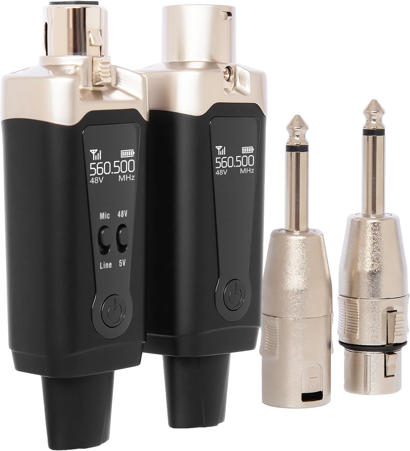 STRICH UHF Wireless Microphone System XLR Mic Adapter 16 Channels ...