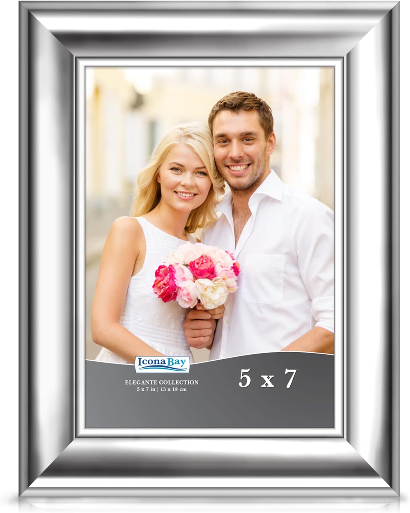 Amazon.com - EcoHome 5x7 Picture Frames Pink - Made of Wood, for Wall ...