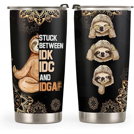 Amazon.com | 64HYDRO 20oz Sloth Gifts for Girls, Sloth Gifts for Women ...