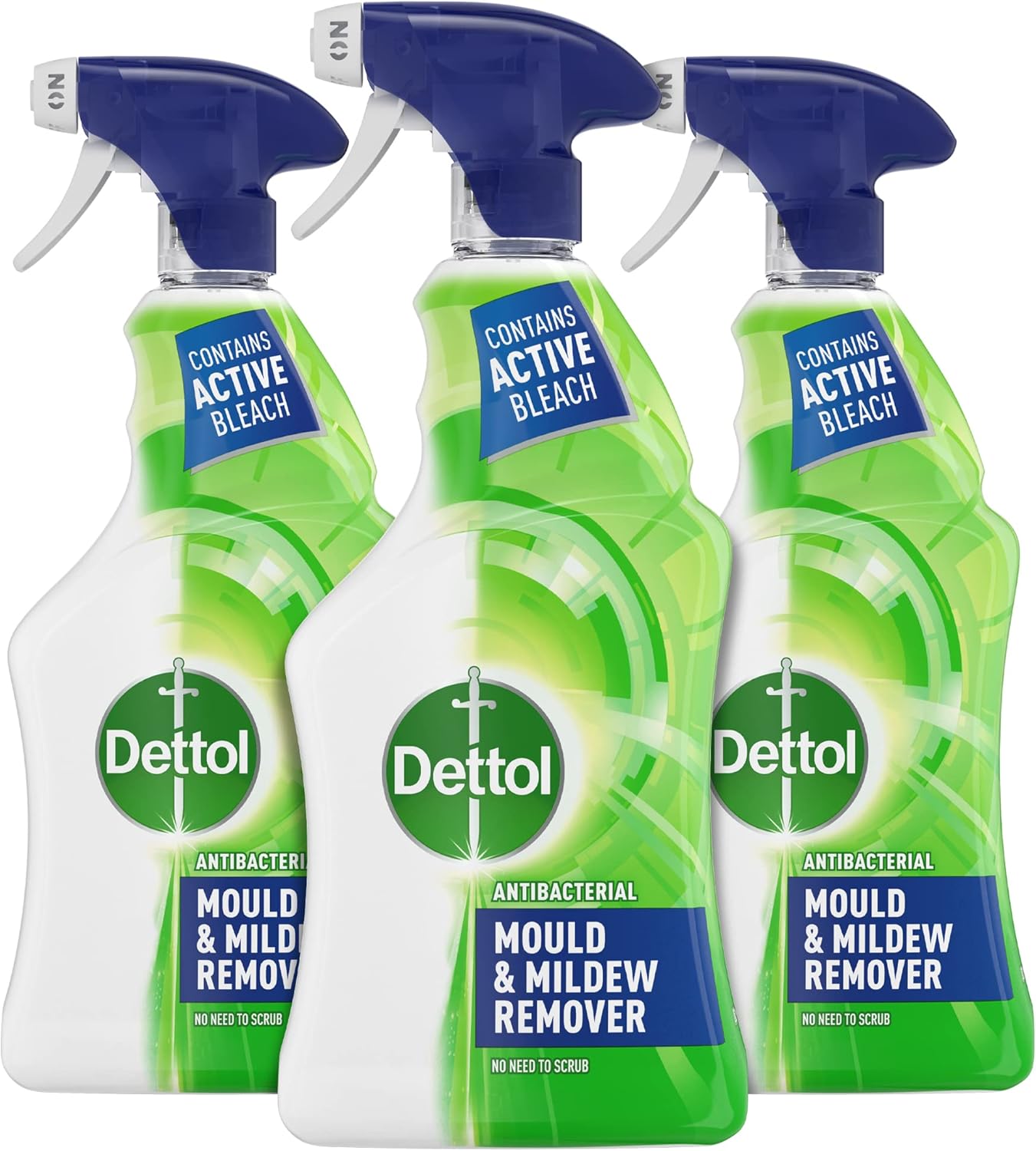 Dettol Mould Remover, Multipack of 3 X 750ml, Total 2.25L, Mould And ...
