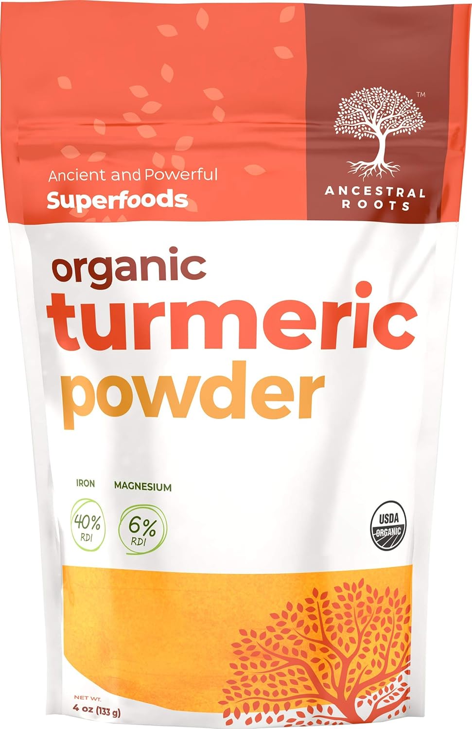 Amazon.com: Ancestral Roots Organic Turmeric Powder - 100% Pure, USDA ...