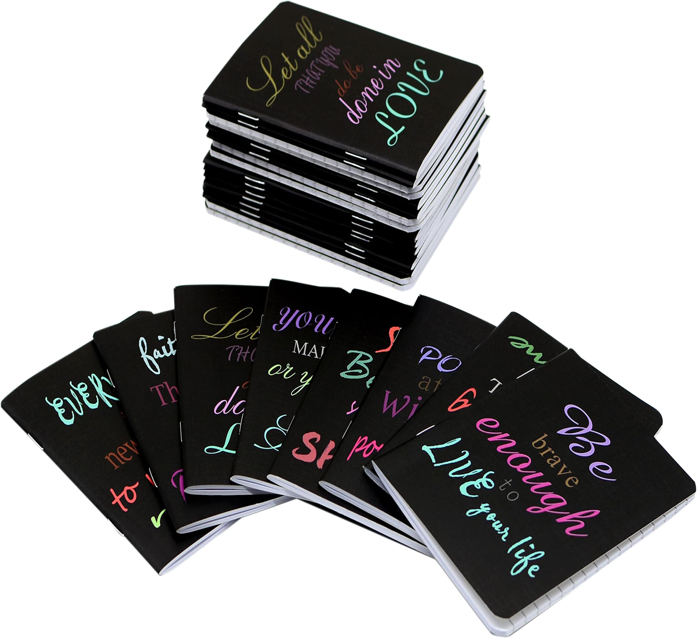 Amazon.com : 48pcs Mini Floral Inspirational Notepads Pocket Notebooks ...