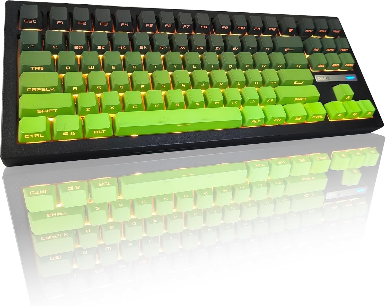 Amazon.com: ZORNHER ZH870 Wireless Mechanical Gaming Keyboard,80% Green ...