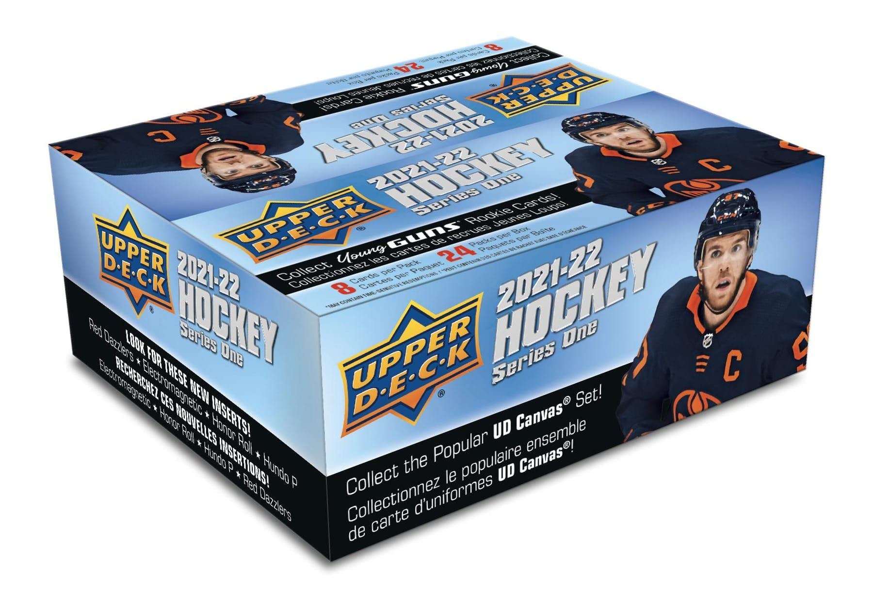2021/22 Upper Deck Series 1 Hockey Retail 24 Packs Per Box 8 Cards Per ...