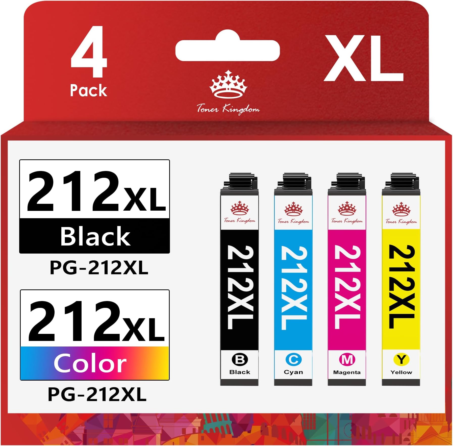 Amazon.com: Toner Kingdom Remanufactured 212XL Ink Cartridges ...