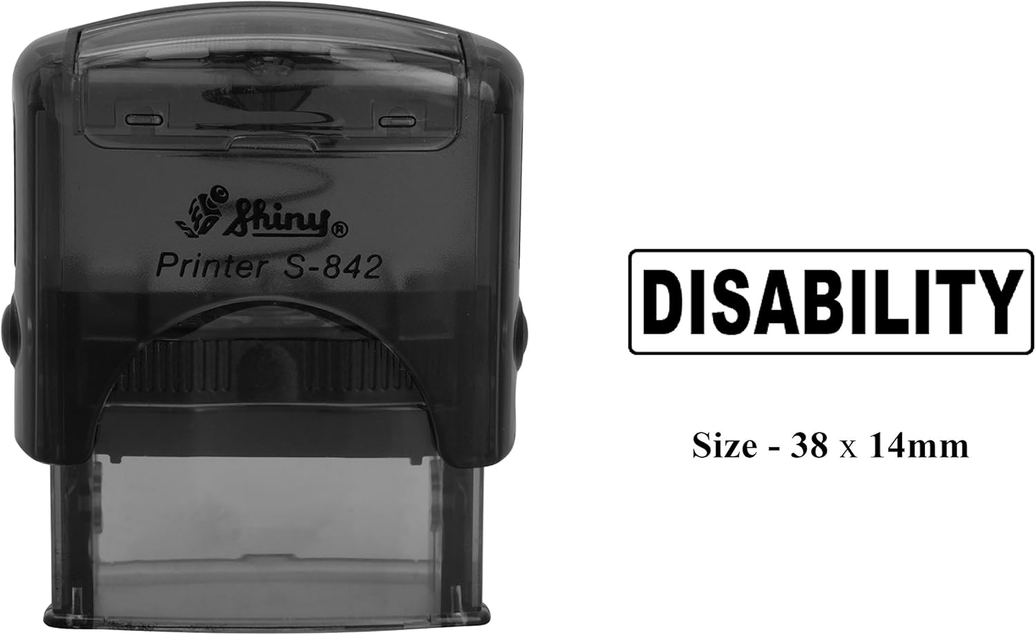 Amazon.com: DISABILITY Self Inking Rubber Stamp Shiny Office Stationary ...