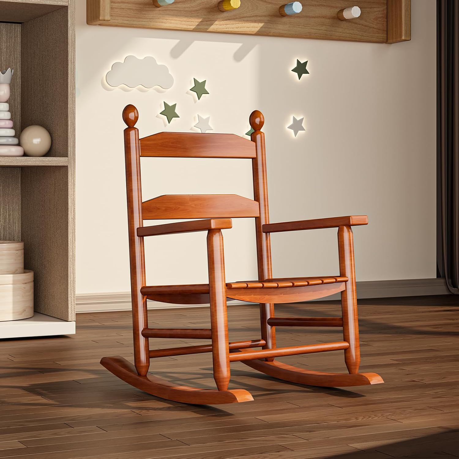 Amazon.com : Linkriseed Child Wood Rocking Chair Toddler Rocking Chair ...