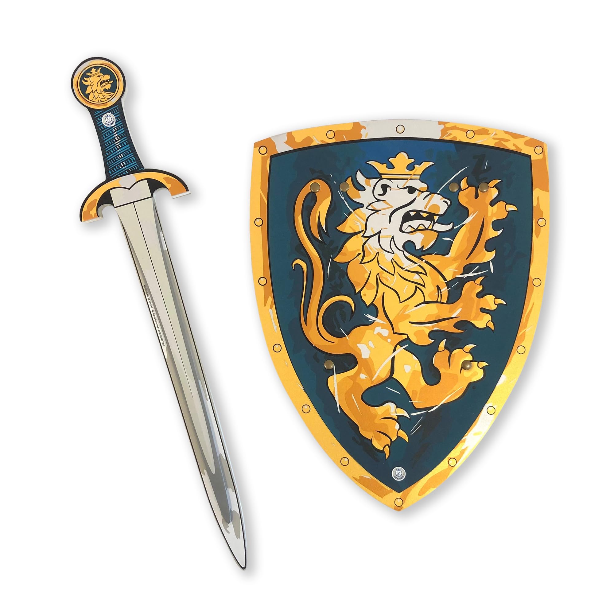 Liontouch Noble Knight Toy Sword & Shield for Kids, Blue | Medieval ...
