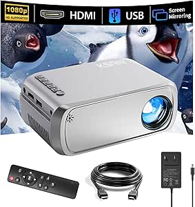 Amazon.com: Movie Projectors for Outdoor Indoor Family Home Theater ...