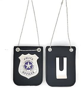 Amazon.com: Police Badge Costume Props, Metal Detective Badges with ...