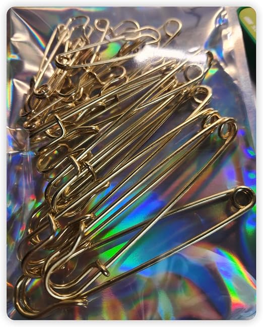 Amazon.com: Bulk Pack of 20 Gold Heavy-Duty Safety Pins – Assorted ...
