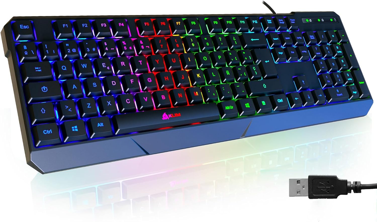 KLIM™ Chroma Spain Clavier Gamers QWERTY Filaire USB - Haute ...