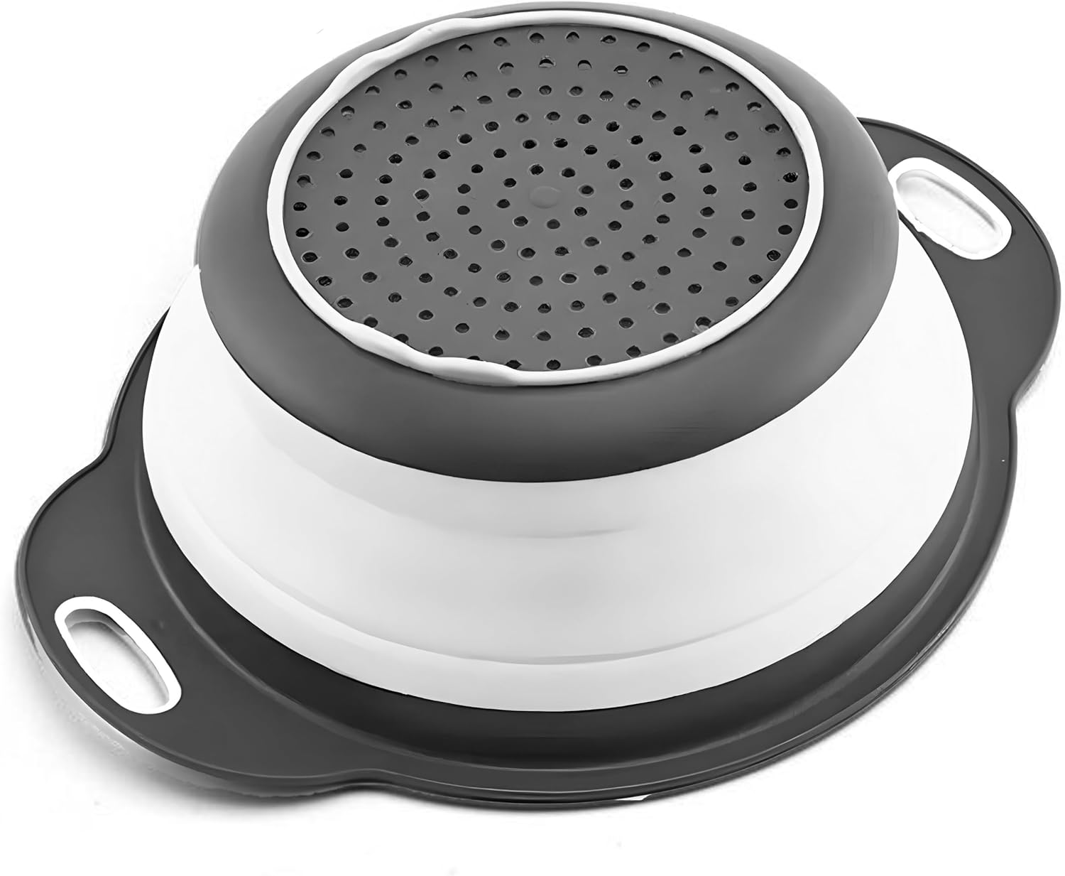 Amazon.com: White Round Silicone Collapsible Colander – Silicone Round ...