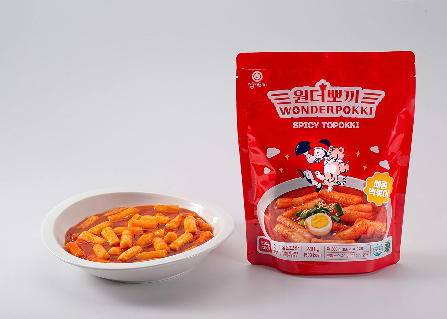 Wonderpokki Spicy, Black Bean Sauce, Rose Cream, Rappoki and Spicy ...