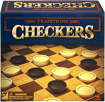Amazon.com: Checkers 13”x13” Board Game in Box : Toys & Games