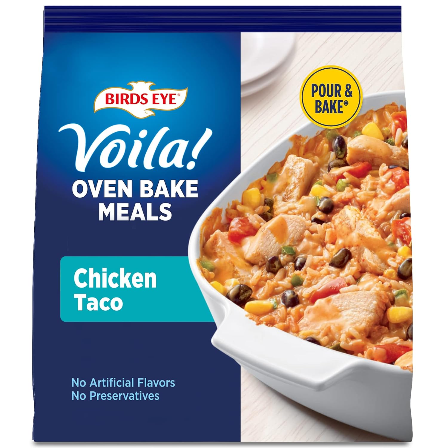 Amazon.com: Birds Eye Voila! Oven Bake Meals, Chicken Taco Frozen ...