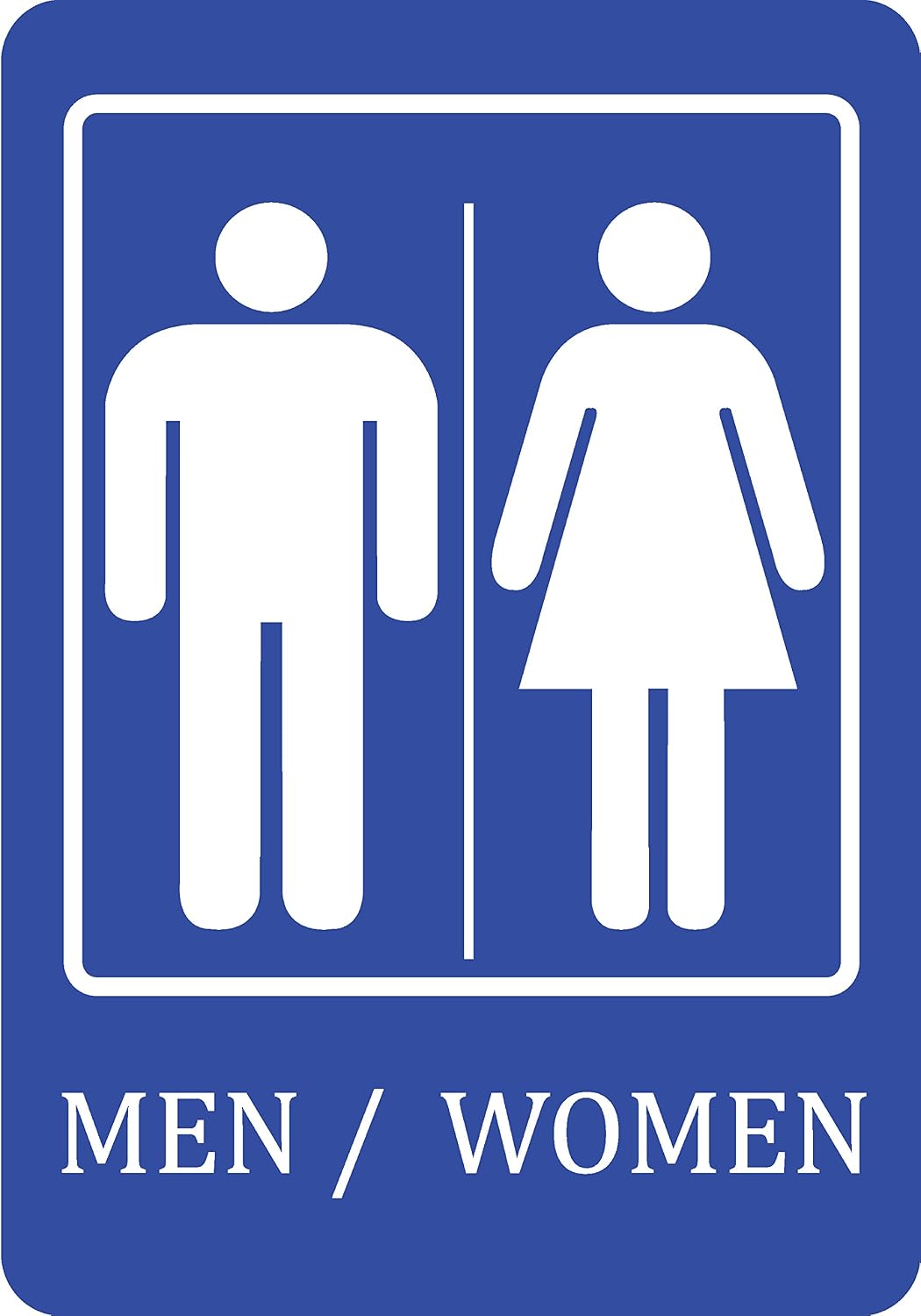 Amazon.com: Family Accessible Bathroom Blue Sign - Aluminum Metal ...