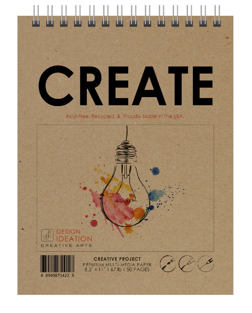 Amazon.com: Design Ideation MULTI-MEDIA Paper Creative Project Book for ...