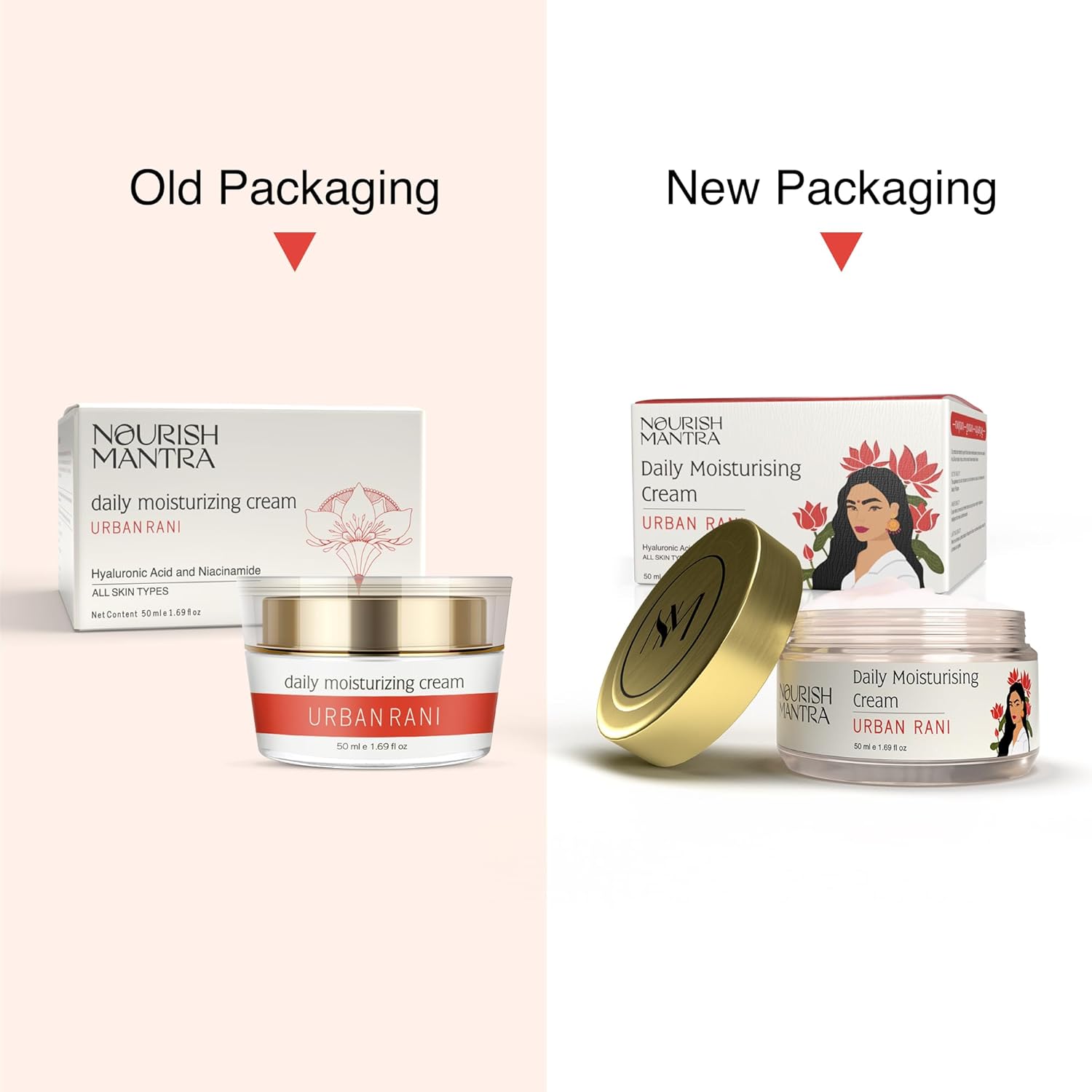 NOURISH MANTRA – Crema hidratante diaria Urban Rani Crema facial hecha ...