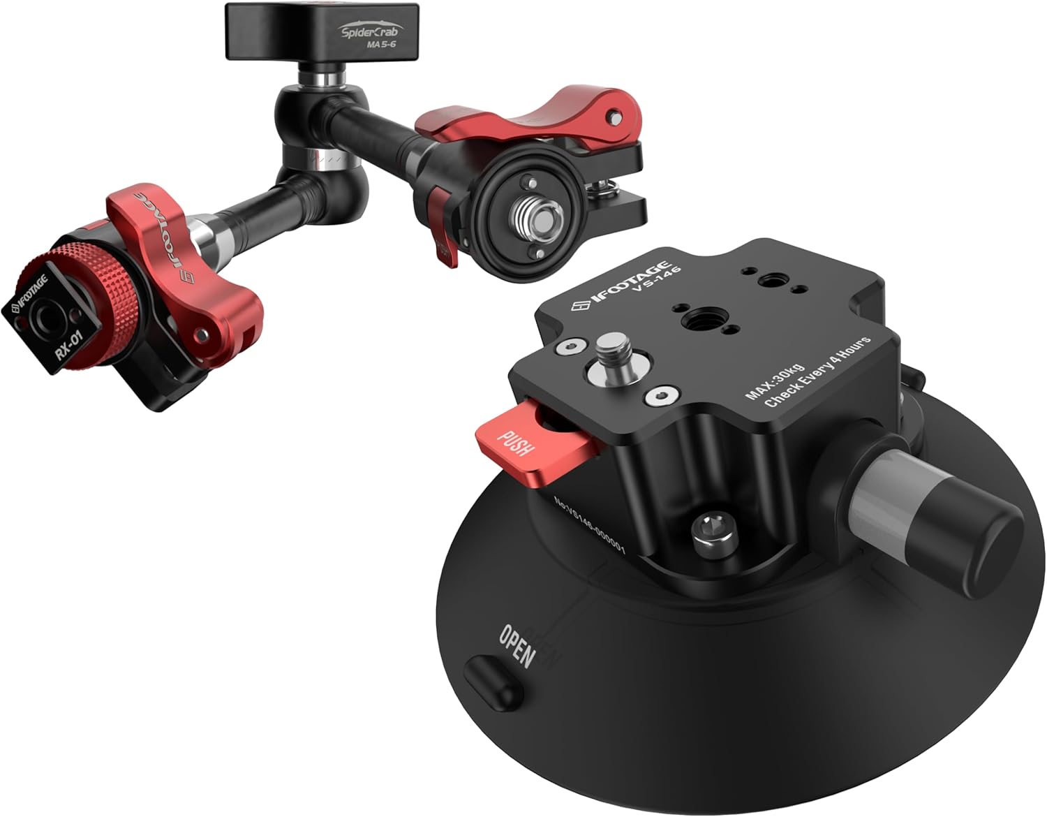 Amazon.com : IFOOTAGE Spider Crab Vehicle Suction Cup VS-118,Powerful ...