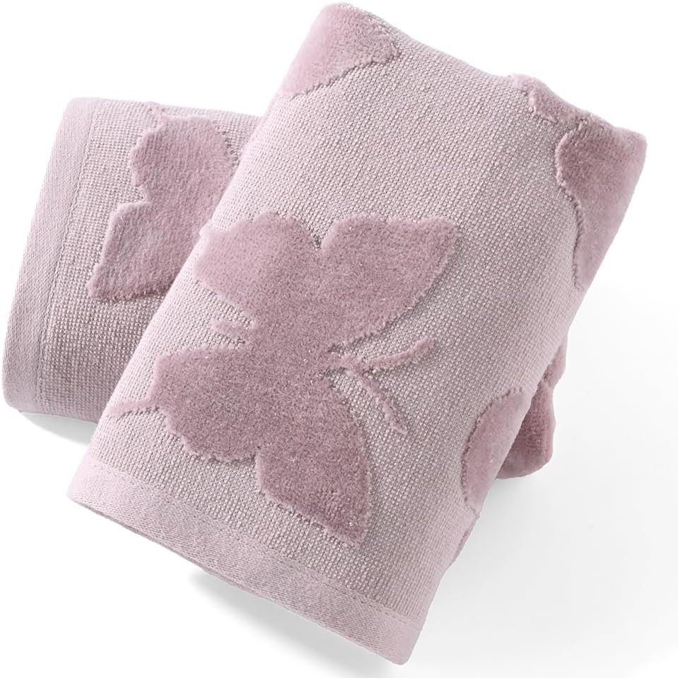 Amazon.com: sense gnosis Sakura Pattern Pink Hand Towels Set of 2 Super ...