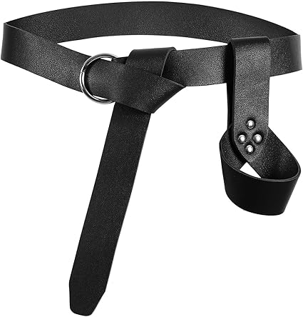Amazon.com: Medieval Belt with Sword Sheath, Leather Viking Belt and ...