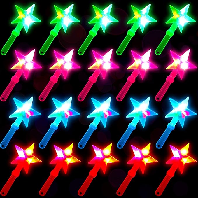 Amazon.com: Deekin 20 Pcs LED Star Hand Clapper Noise Makers Bulk ...