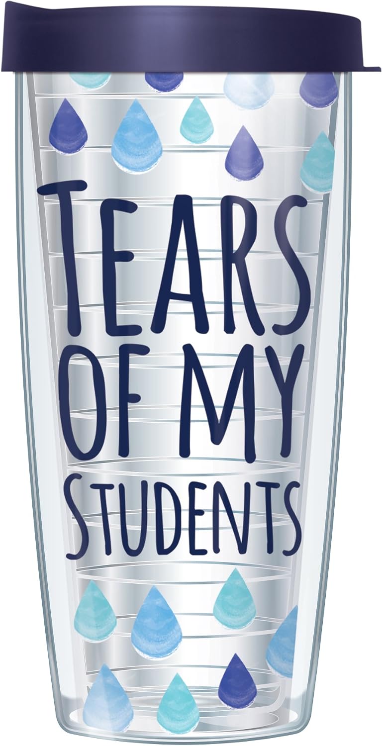 Amazon.com: Signature Tumblers Tears of my Students w/Navy Blue Lid ...