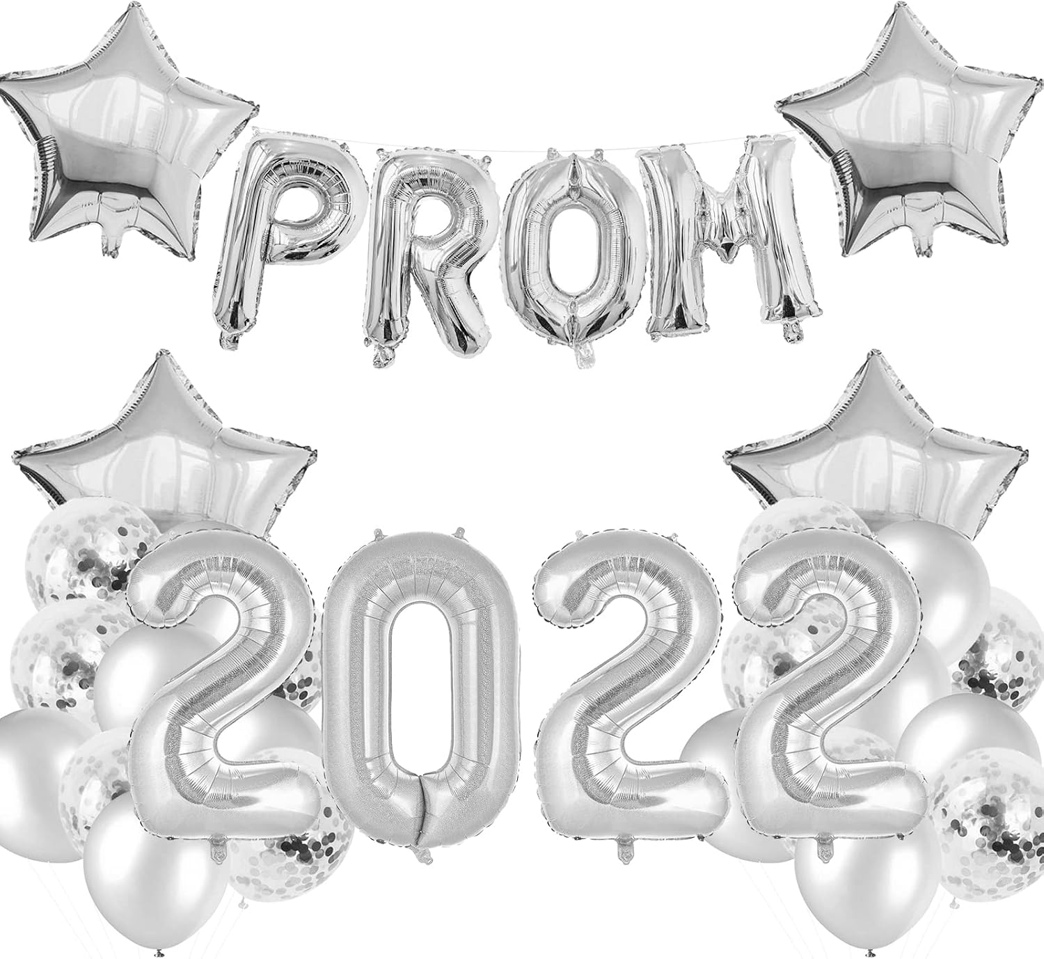 Elicola Prom 2022 Balloons Banner with 20Pcs Latex Balloons Bunting ...