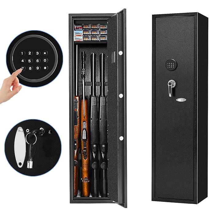 Buy Atripark Rifle Gun Safe, Long Gun Safes for Home Rifle and Pistols ...