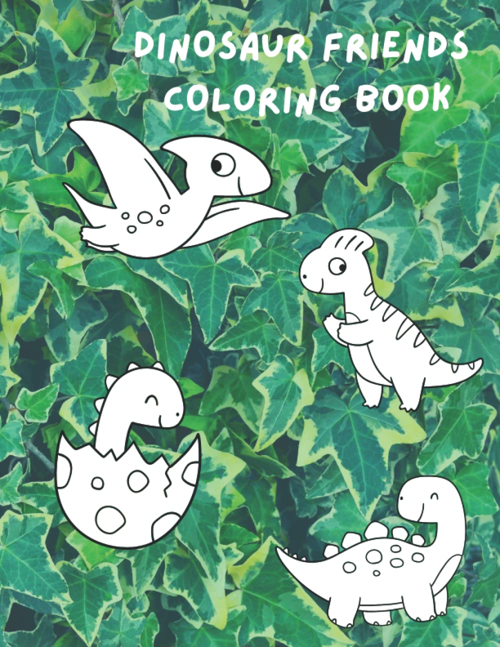 DINOSAUR COLORING BOOK: Color Your Dinosaur Friends!: Bubu, Pesto ...