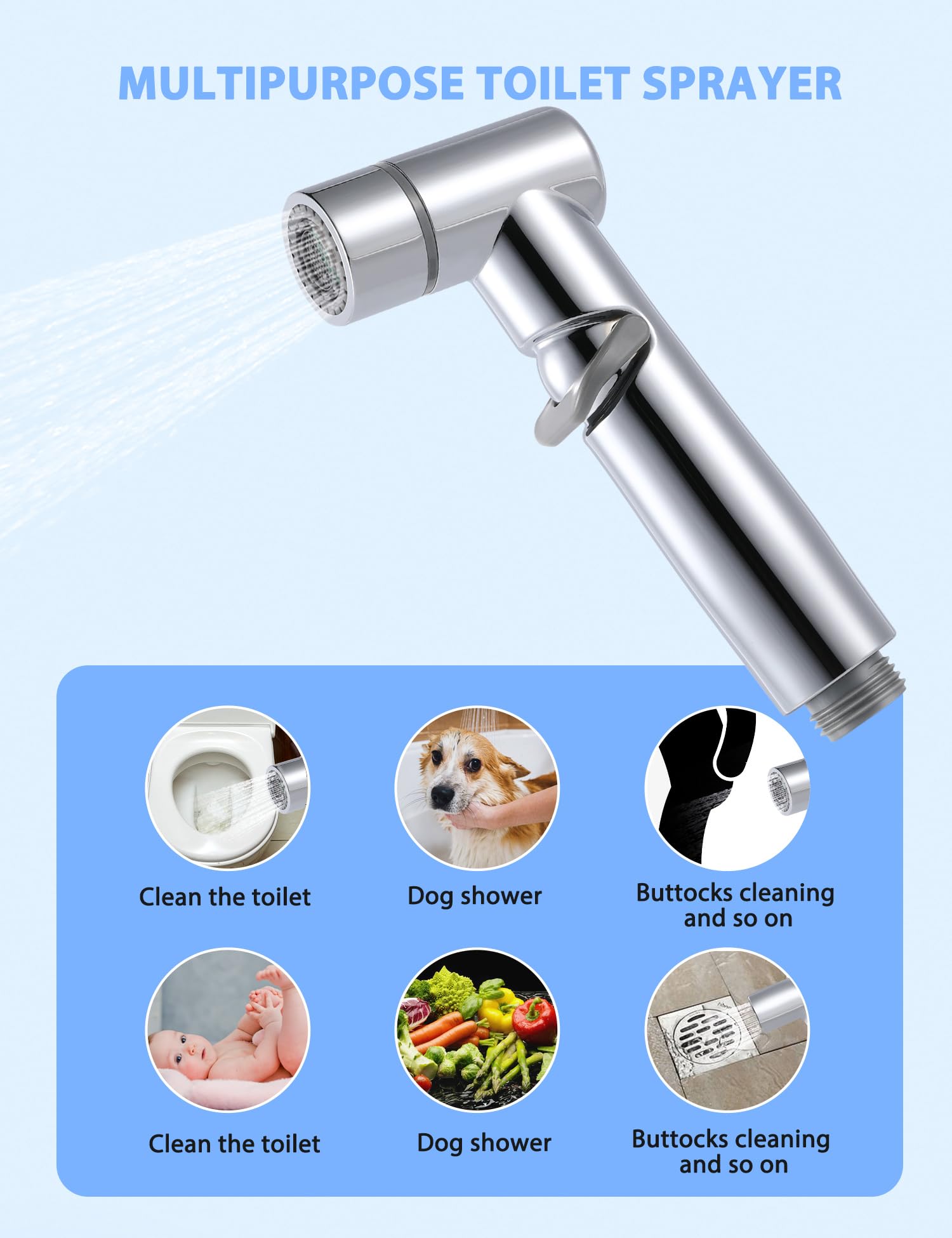 Snapklik.com : Ultra Light Bidet Toilet Sprayer Head - Rustless ...