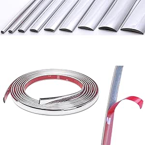 16.4ft Self Adhesive Car Decorative Strip Chrome Car Side Body Trim ...