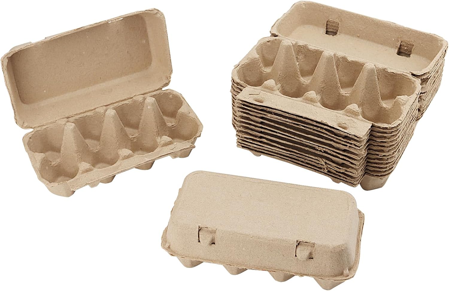 Amazon.com: SOUJAP 30 Pack 8 Count Egg Cartons Bulk, Plain Paper Egg ...