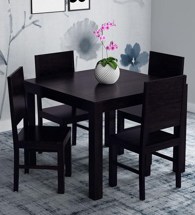 KD FURNITURES Dining Table 4 Seater with Chair | Dining Table Set ...