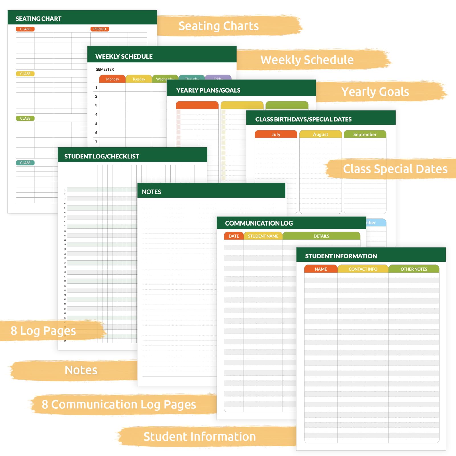 Snapklik.com : Teacher Planner 2025-2026 Academic Year, 8.5" X 11 ...