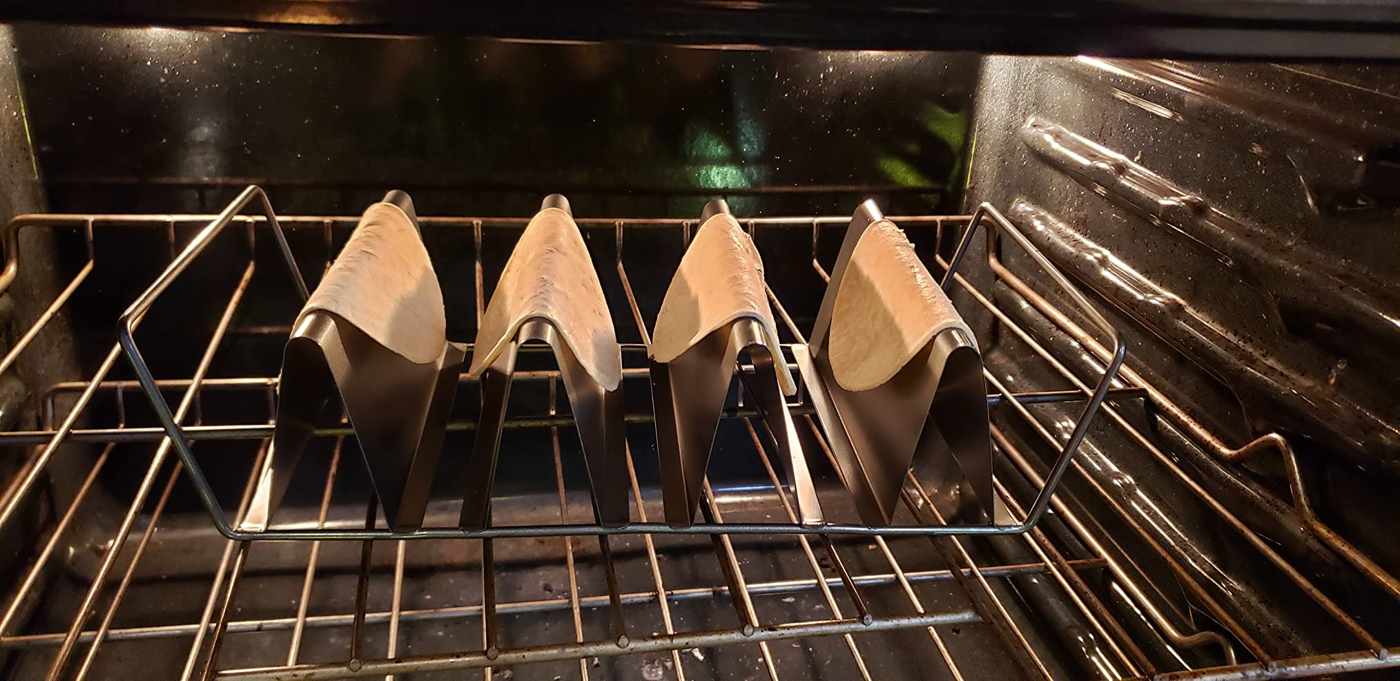 $4/mo - Finance Chicago Metallic Professional 6-Shell Baked Taco Rack ...