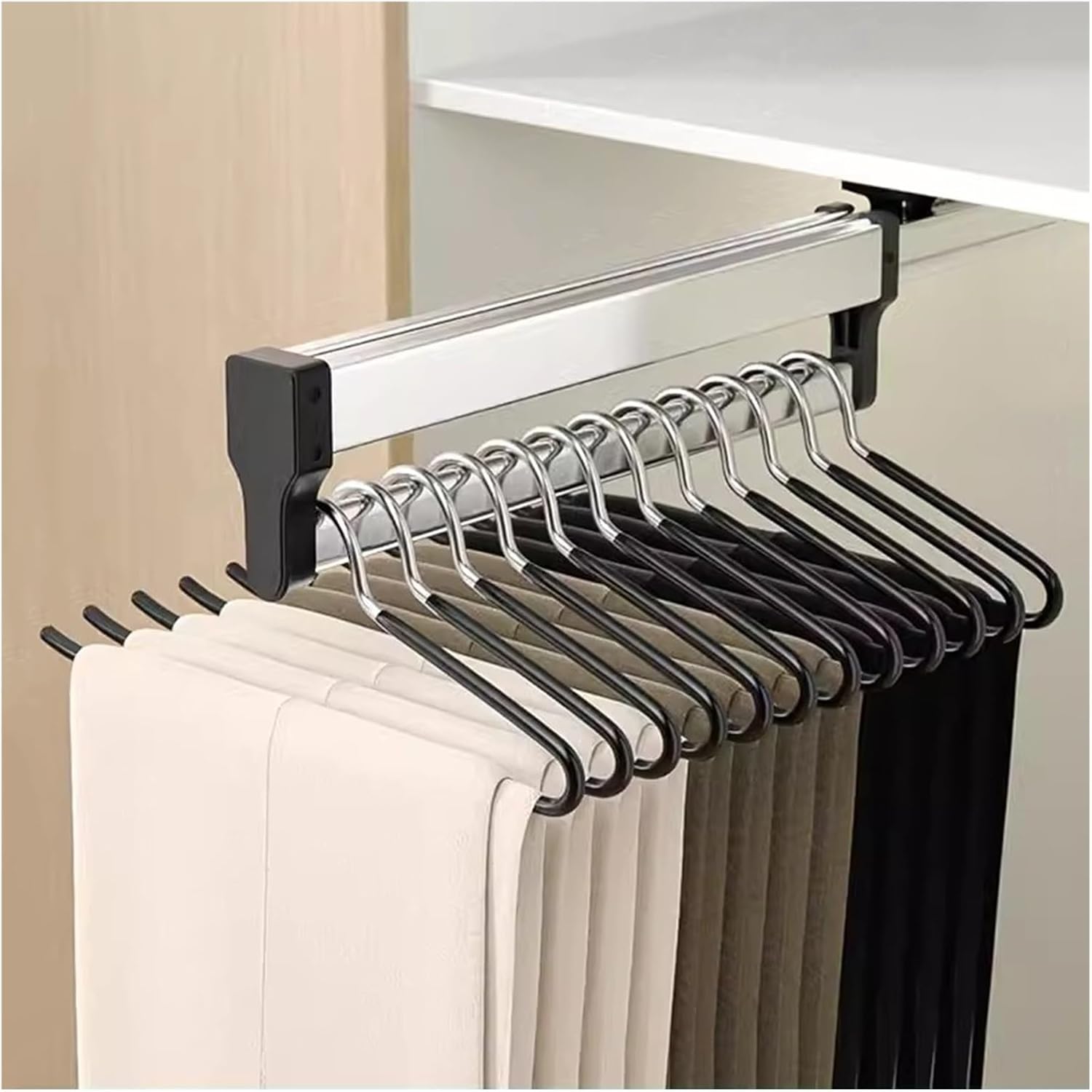 Amazon.com: WUZM 30-60cm Retractable Closet Pull Out Rod, Stainless ...