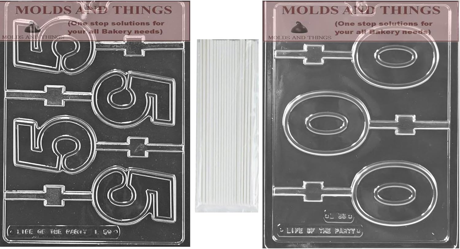 Amazon.com: 5th birthday Chocolate Candy Mold or Number 0 Chocolate ...