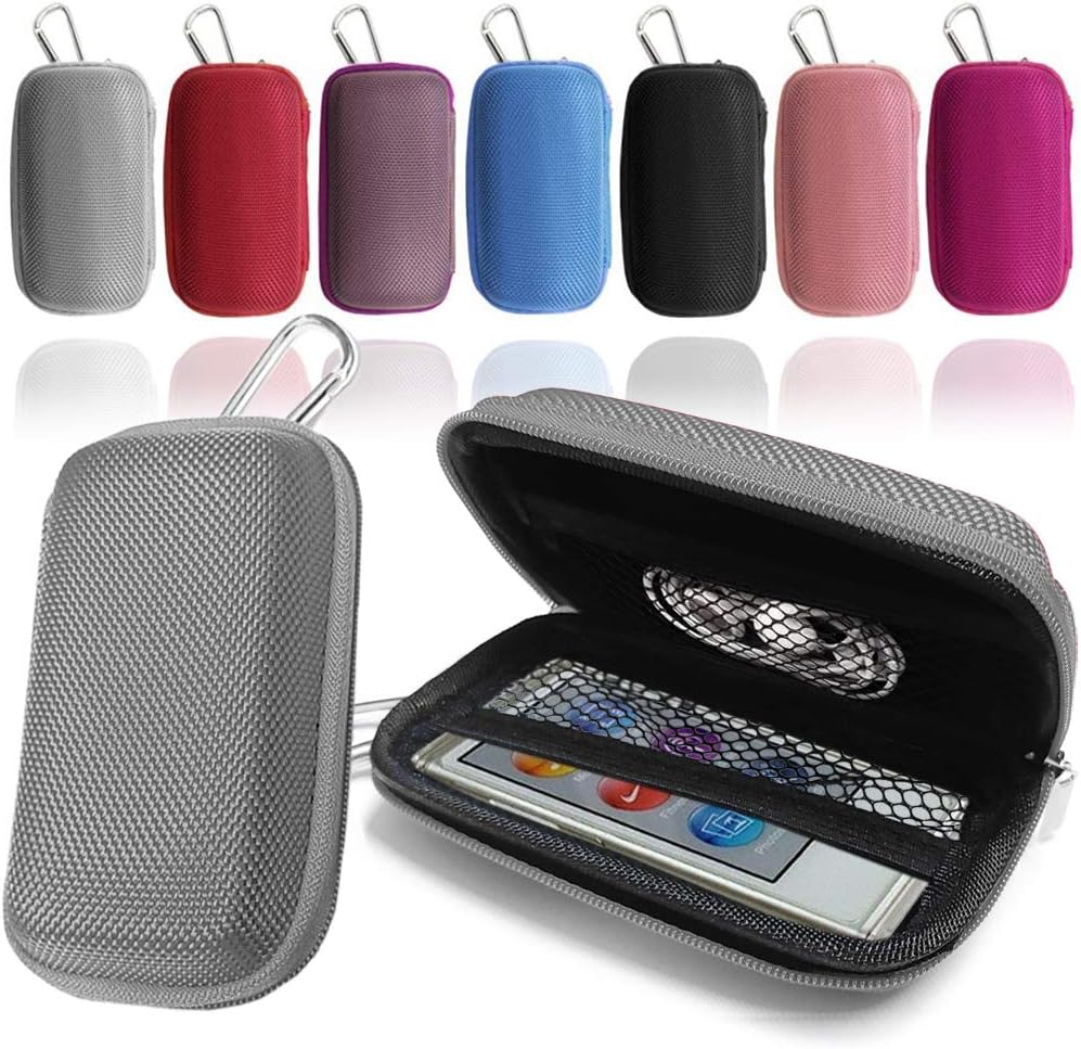 LOVE MY CASE Durable Silver MP3 Player Case, Hard Clamshell Case ...