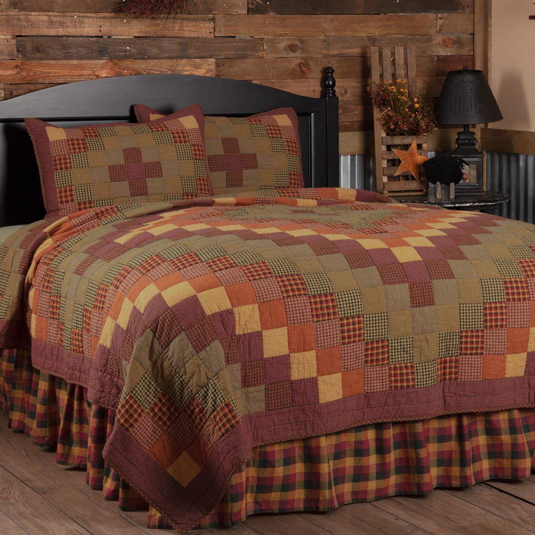 Amazon.com: VHC Brands Heritage Farms Decor, Twin Quilt Set; 1-Quilt ...