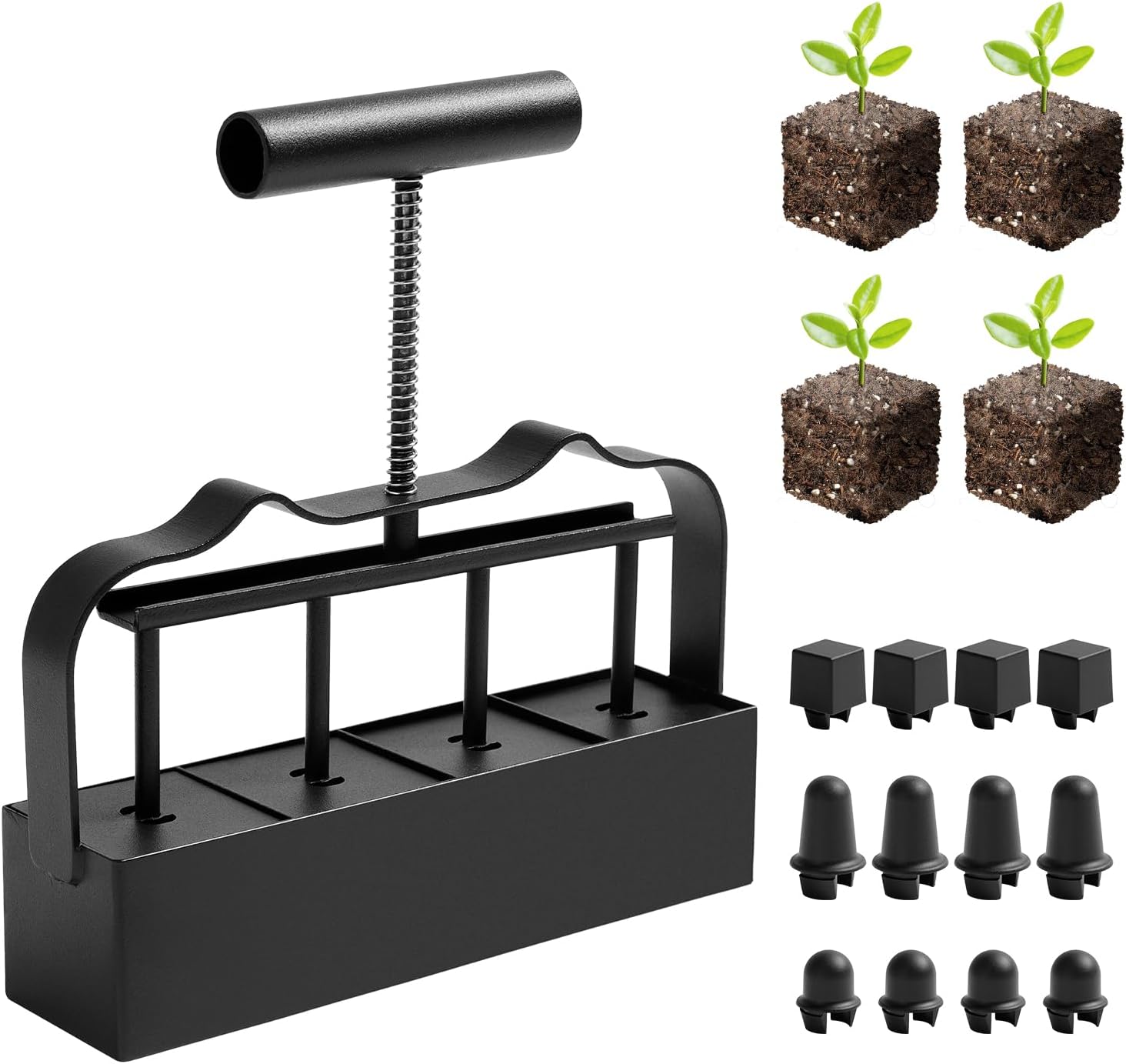 Amazon.com : KHAMAL Soil Blocker for Seed Starting - 2 inch Soil Block ...