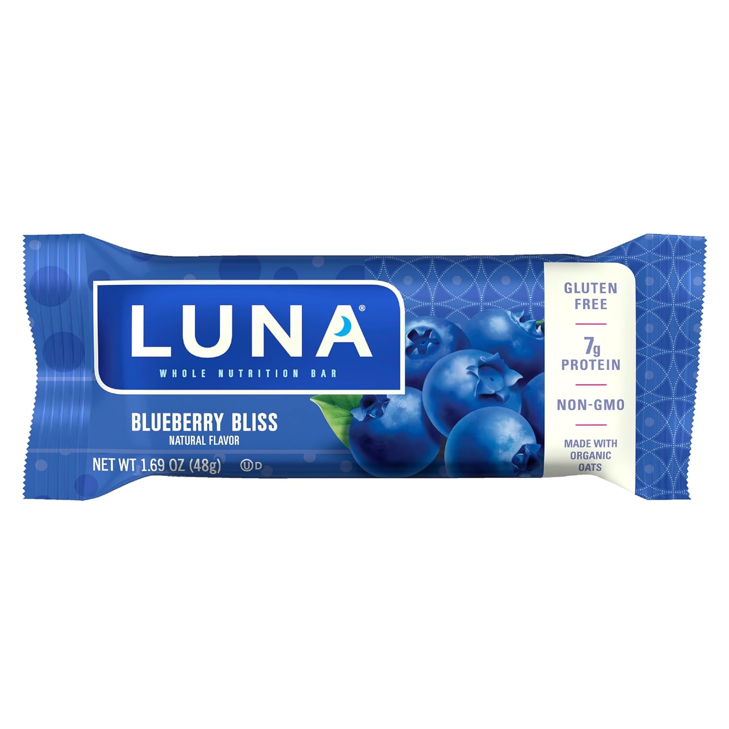 Amazon.com: LUNA Bar - Blueberry Bliss Flavor - Gluten-Free - Non-GMO ...